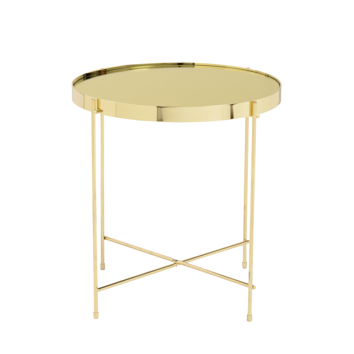 Trinity Side Table - Gold