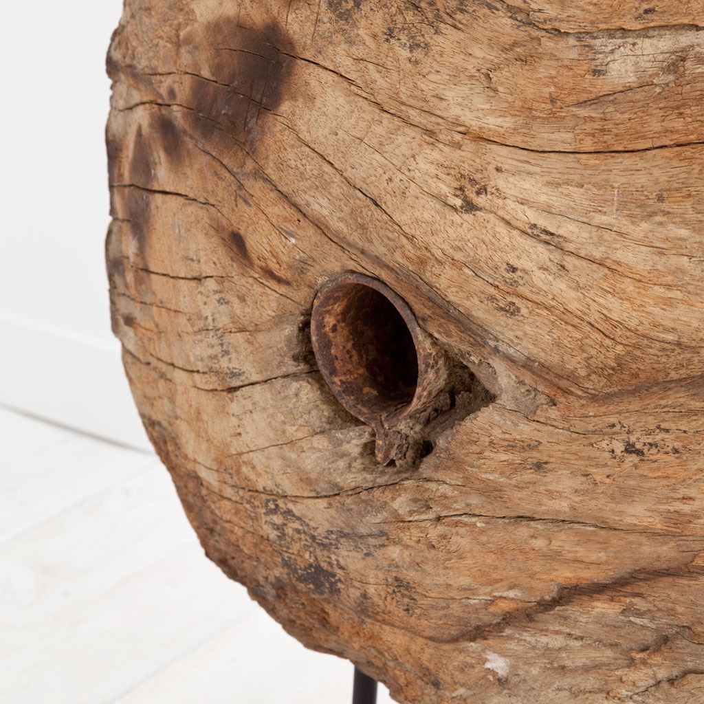 Incana Natural Brown Reclaimed Wood Wheel Object