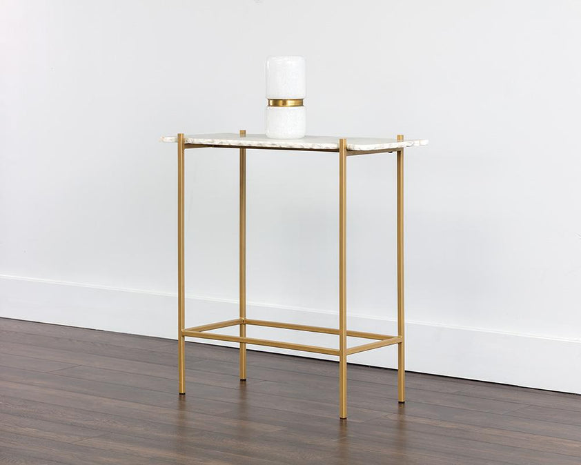 Revell Console Table Top - White Marble