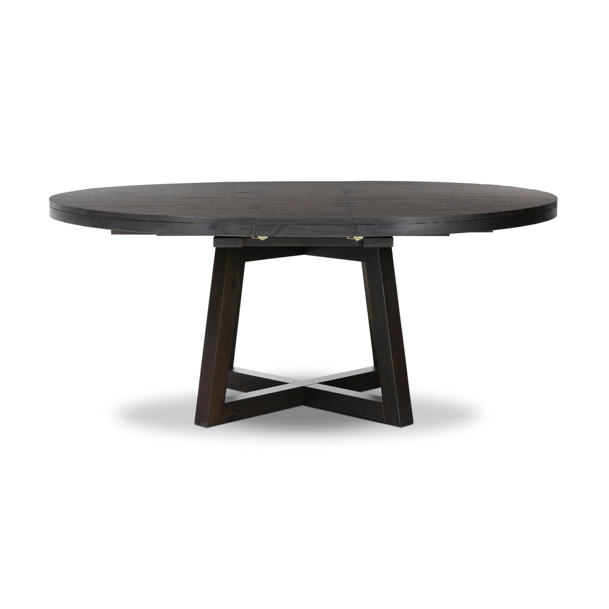 Eberwin Round Extendable Dining Table - Dark Carbon