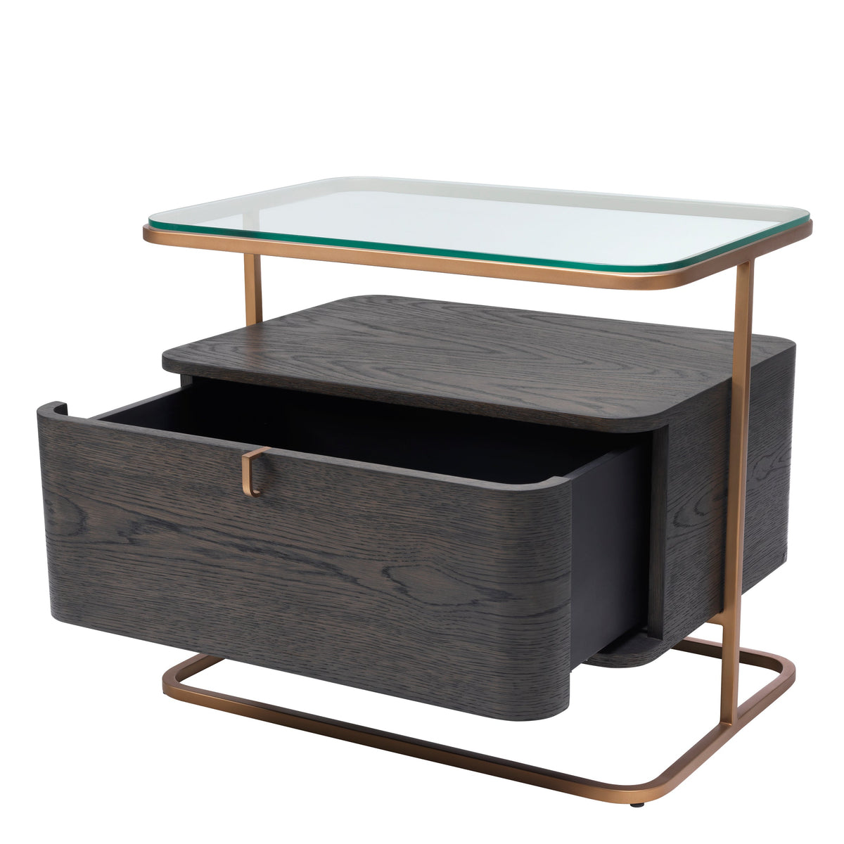Bedside Table Augusto Mocha Crown Oak Veneer