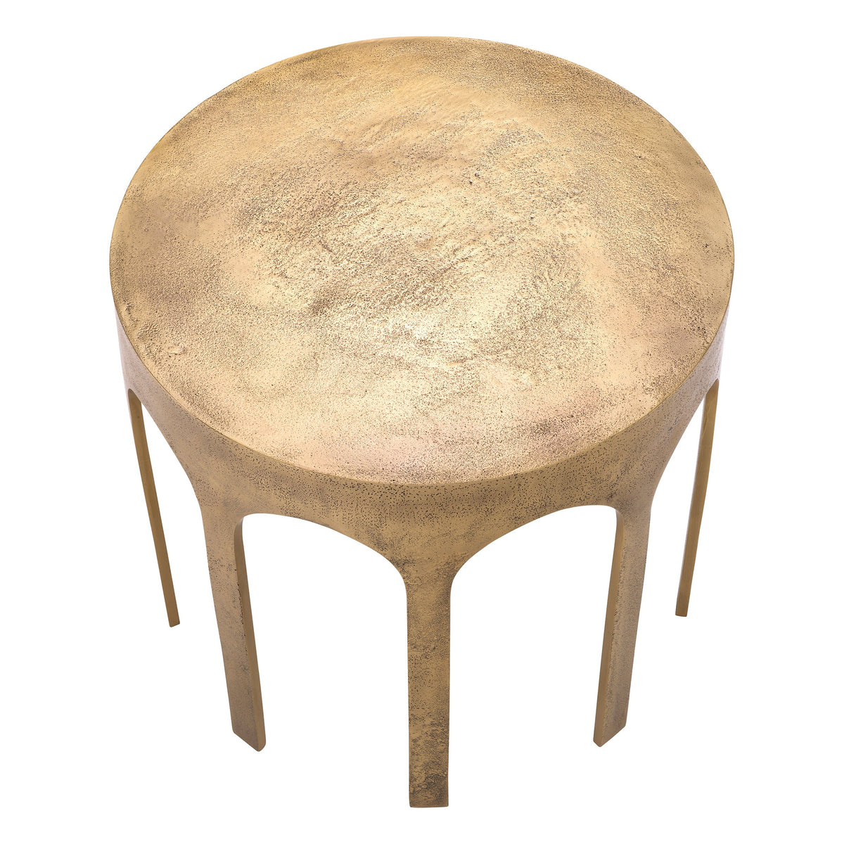 Side Table Gardini Vintage Brass Finish