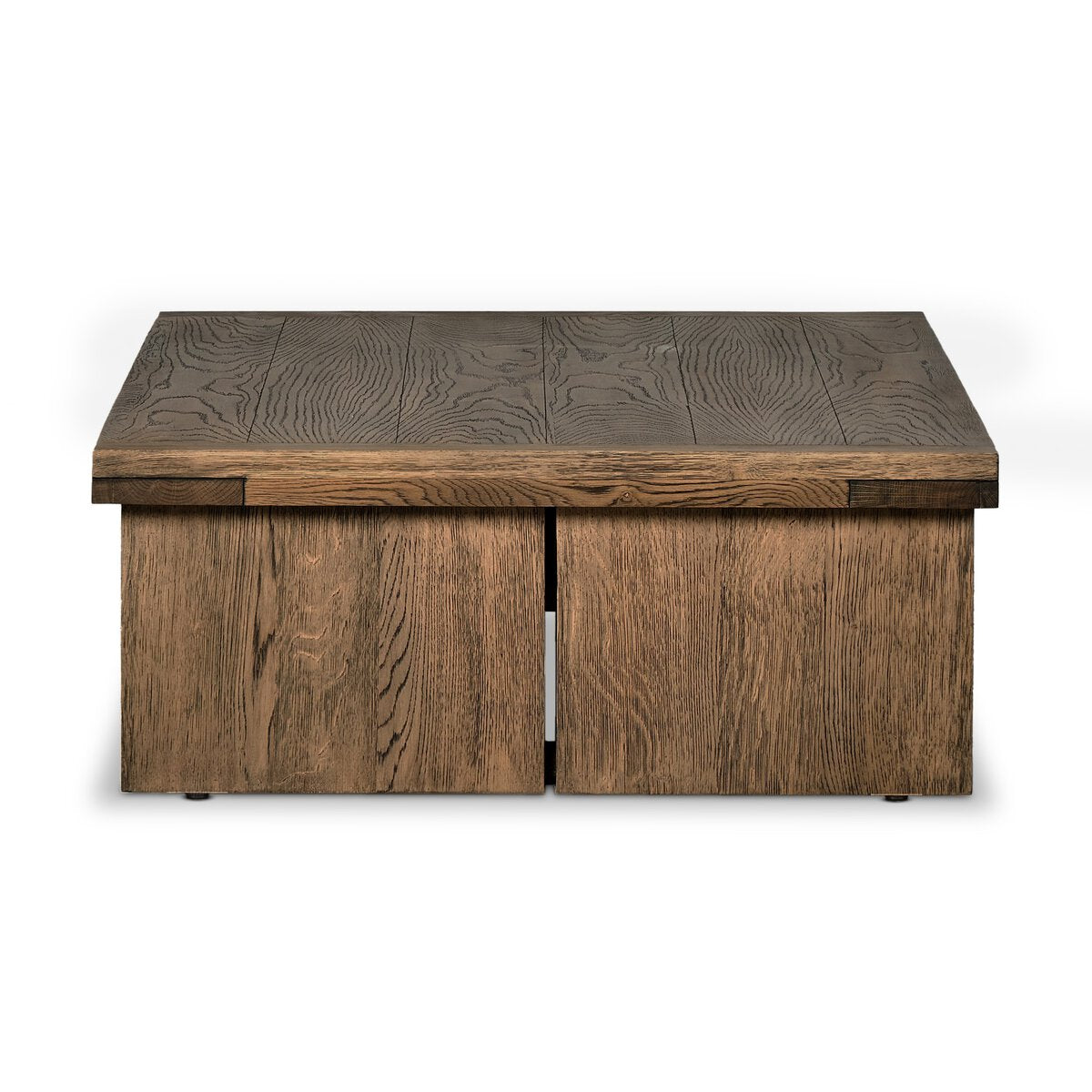 Warby Coffee Table, Worn Oak Veneer by Four Hands