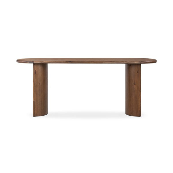 Paden Large Console Table, Seasoned Brown Acacia