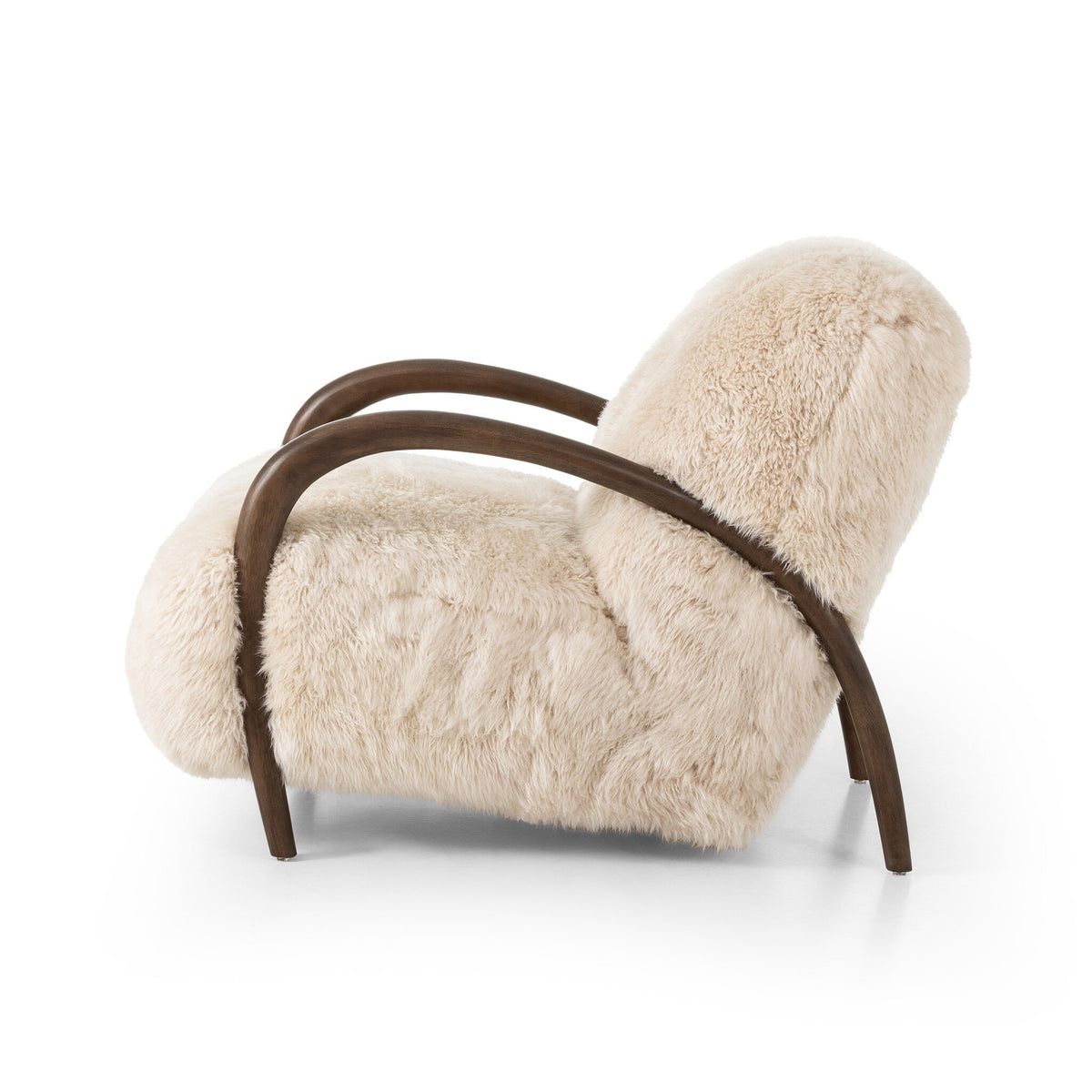 Sandro Chair - Champagne Mongolian Fur