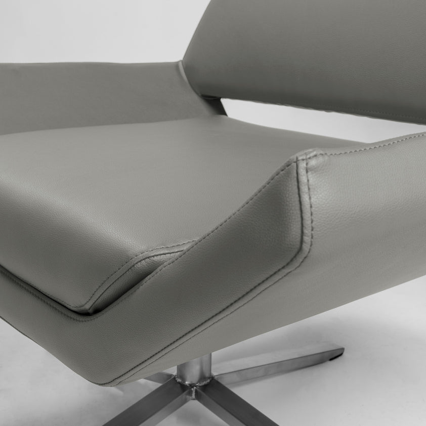 Carlotta Lounge Chair - Dark Grey