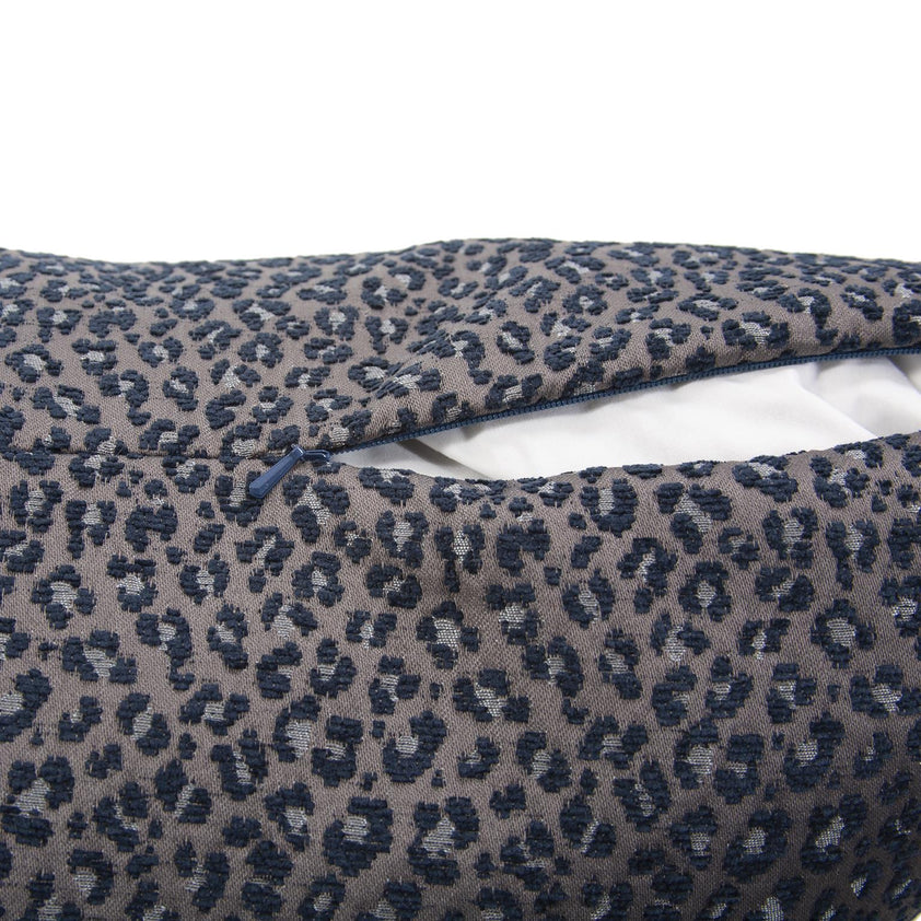 24 x 24 Pillow Lynx Indigo