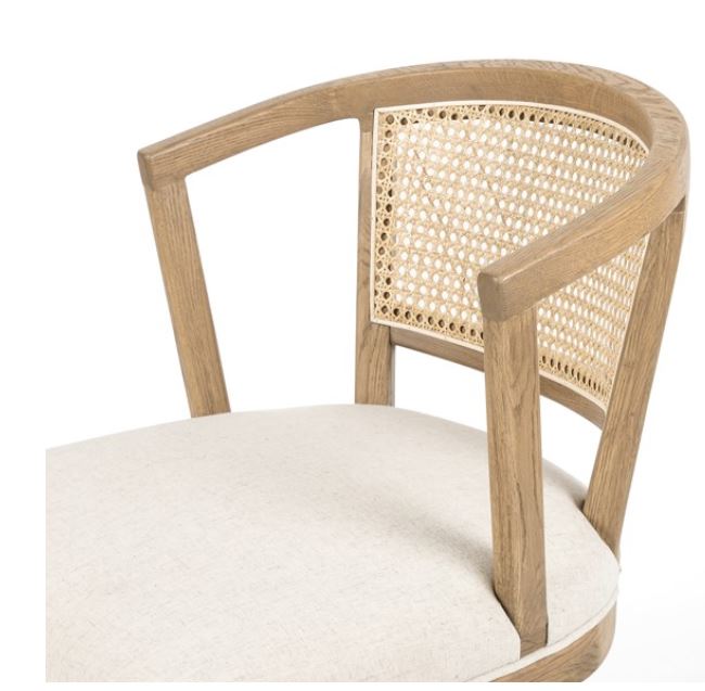 Alexa Desk Chair-Light Honey Oak