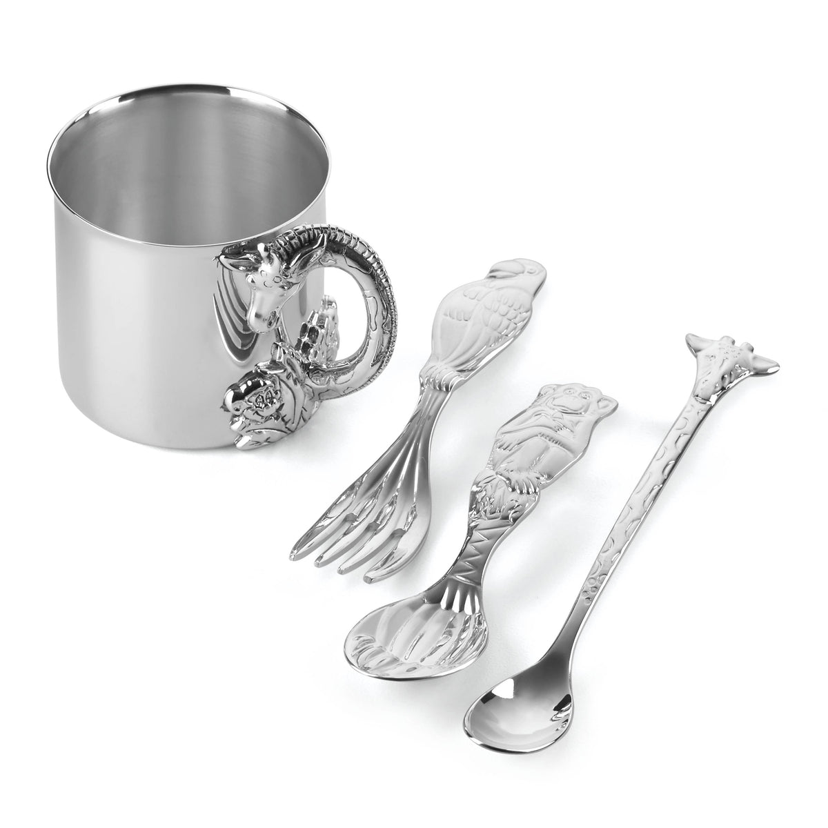 Silver Safari Baby Set 3 Piece Boxed