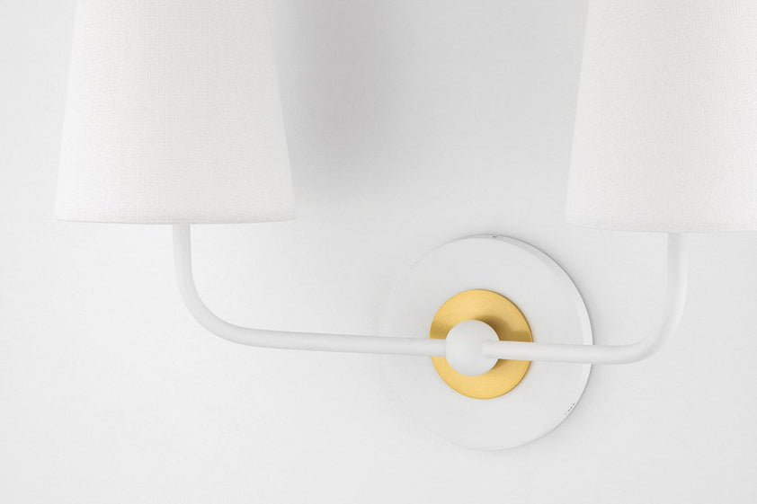 Merri Wall Sconce 5" - Polished Nickel/Dusk Black