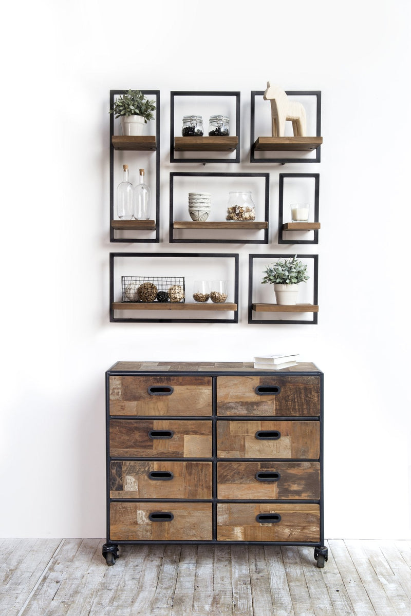 D-Bodhi Metal Frame Wall Box - Natural, Type B (1/box)