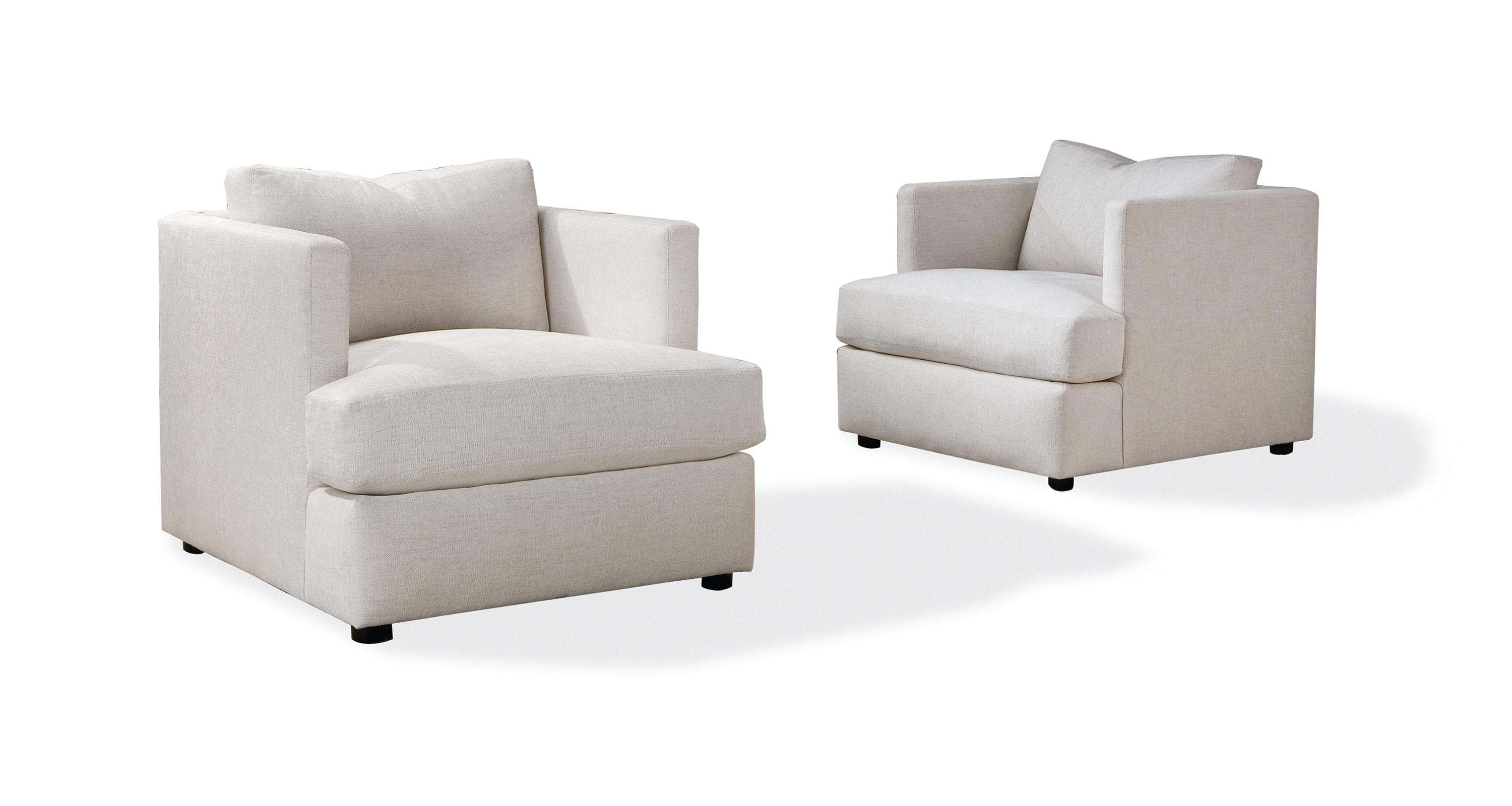 Design Classic 1107 Lounge Chair In White Crypton Performance Fabric