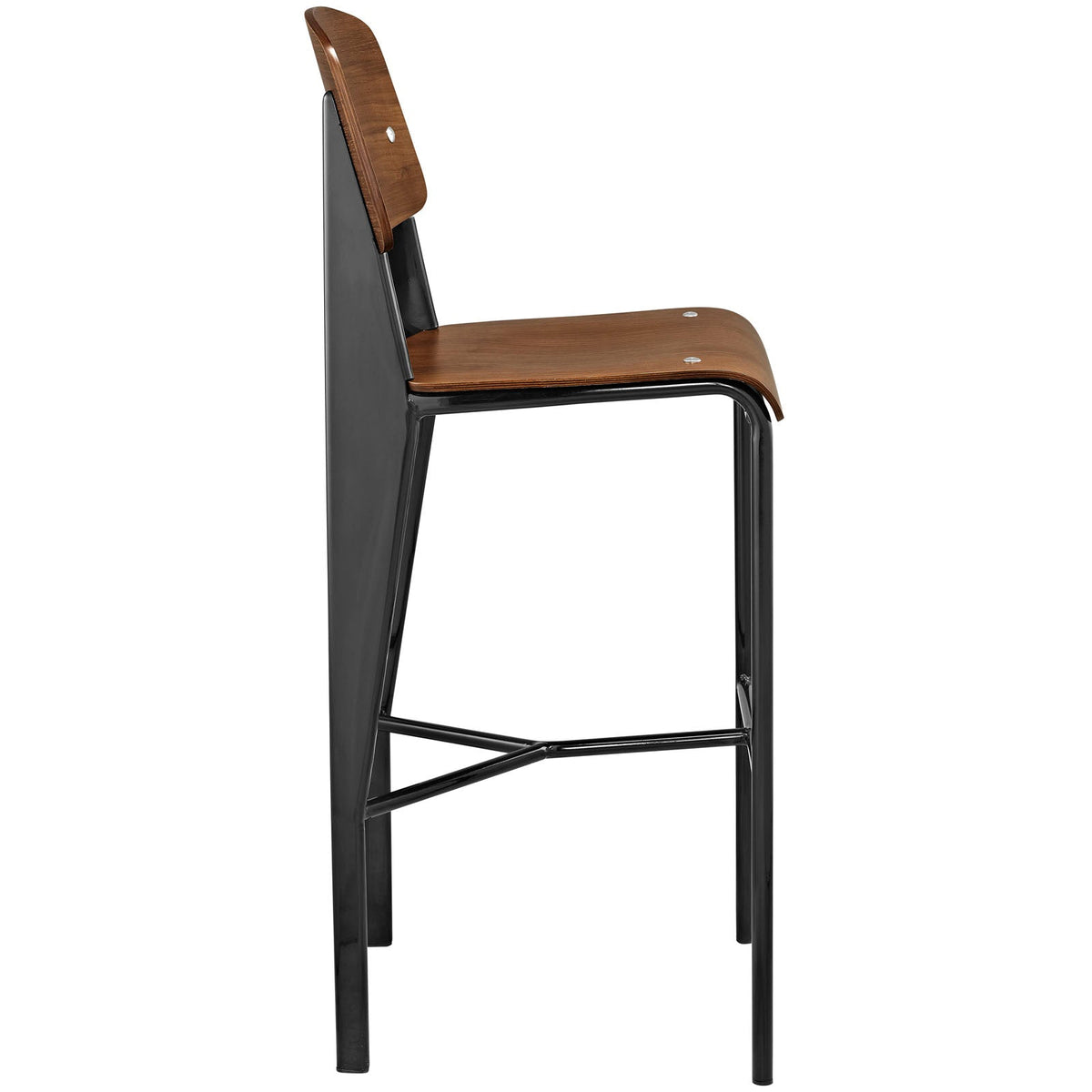 Cabin Bar Stool in Walnut Black