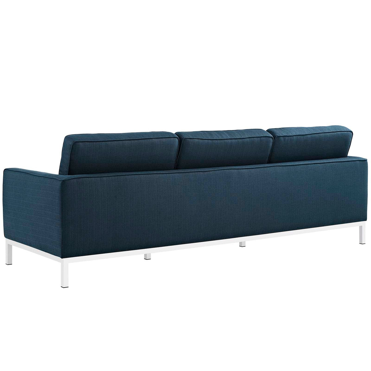 Loft Upholstered Fabric Sofa in Azure