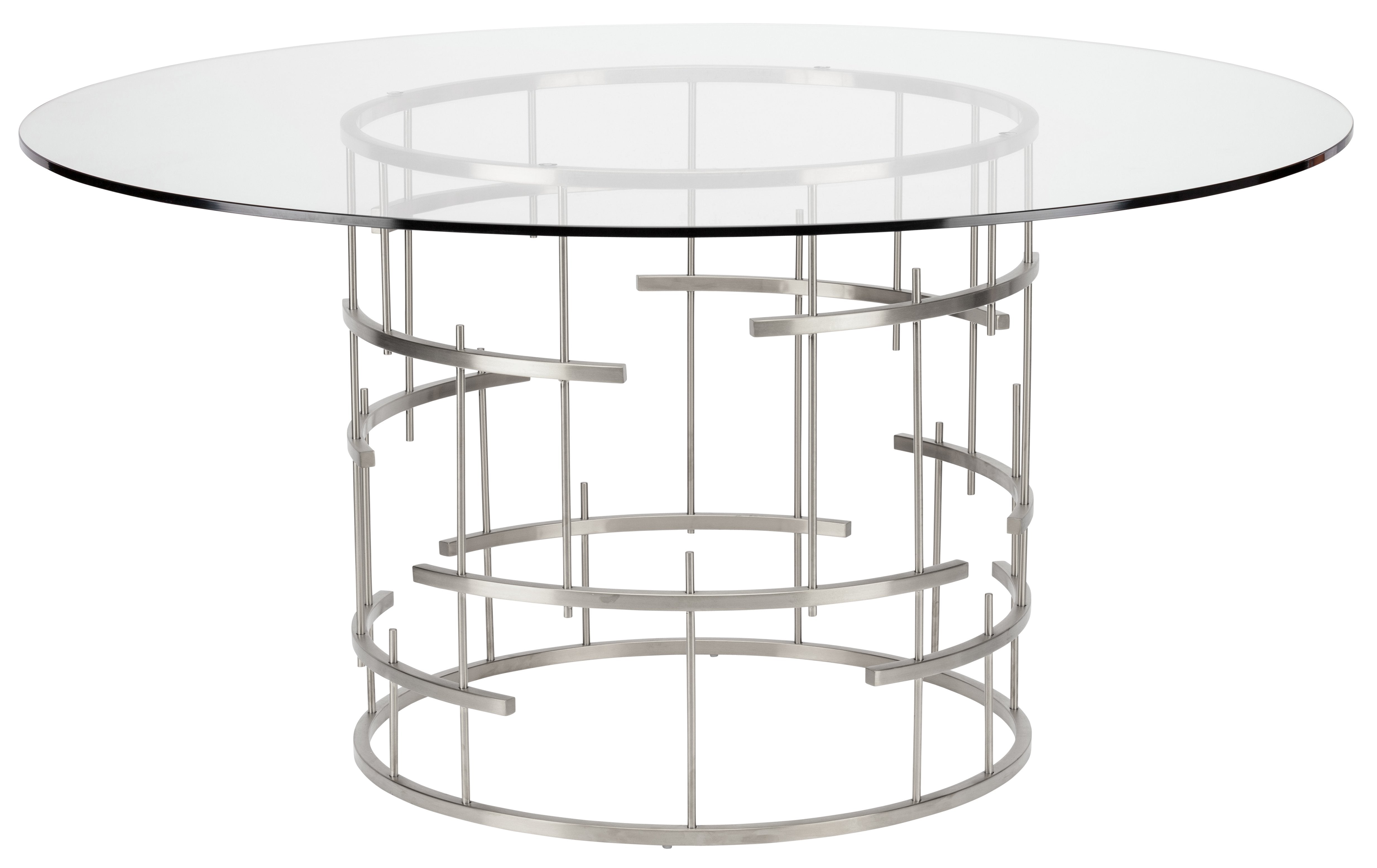 Round Tiffany Dining Table - Silver