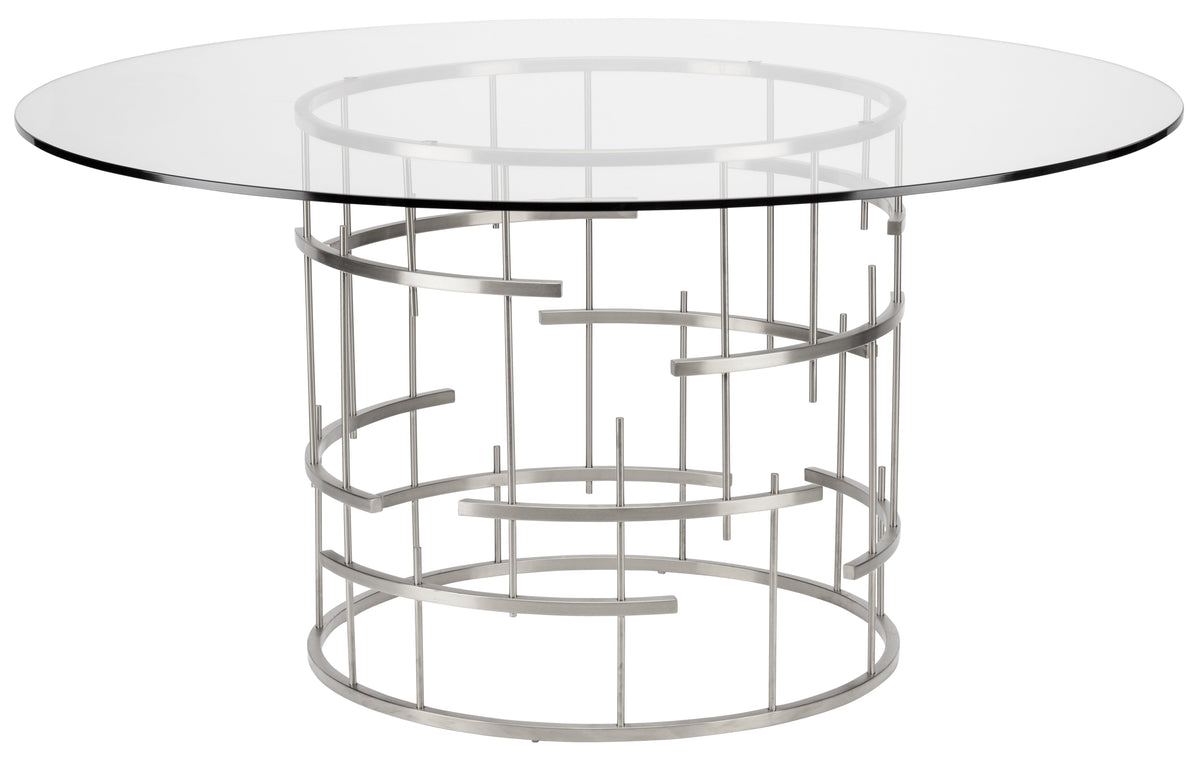 Round Tiffany Dining Table - Silver