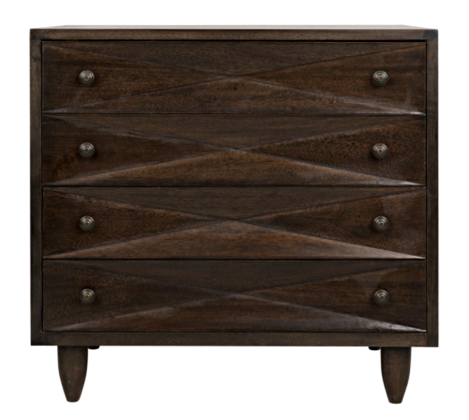 Diamond Chest, Ebony Walnut
