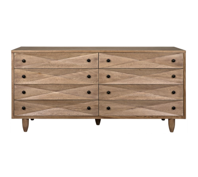 Diamond Double Chest, Washed Walnut