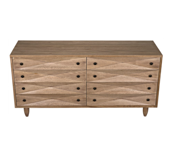 Diamond Double Chest, Washed Walnut