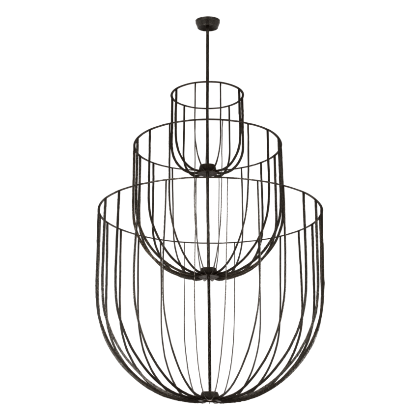 Sanchi Grande Three Tier Chandelier by Visual Comfort