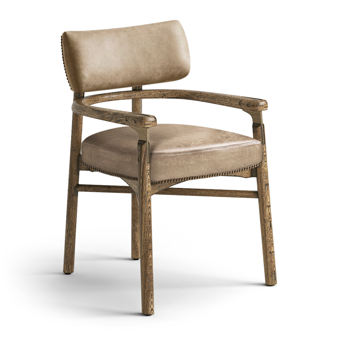 Stone Ridge Leather Dining Arm Chair