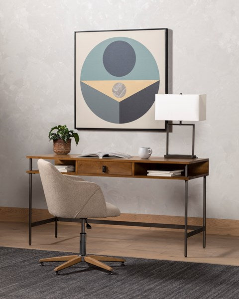 Edna Desk Chair-Fedora Oatmeal by Four Hands