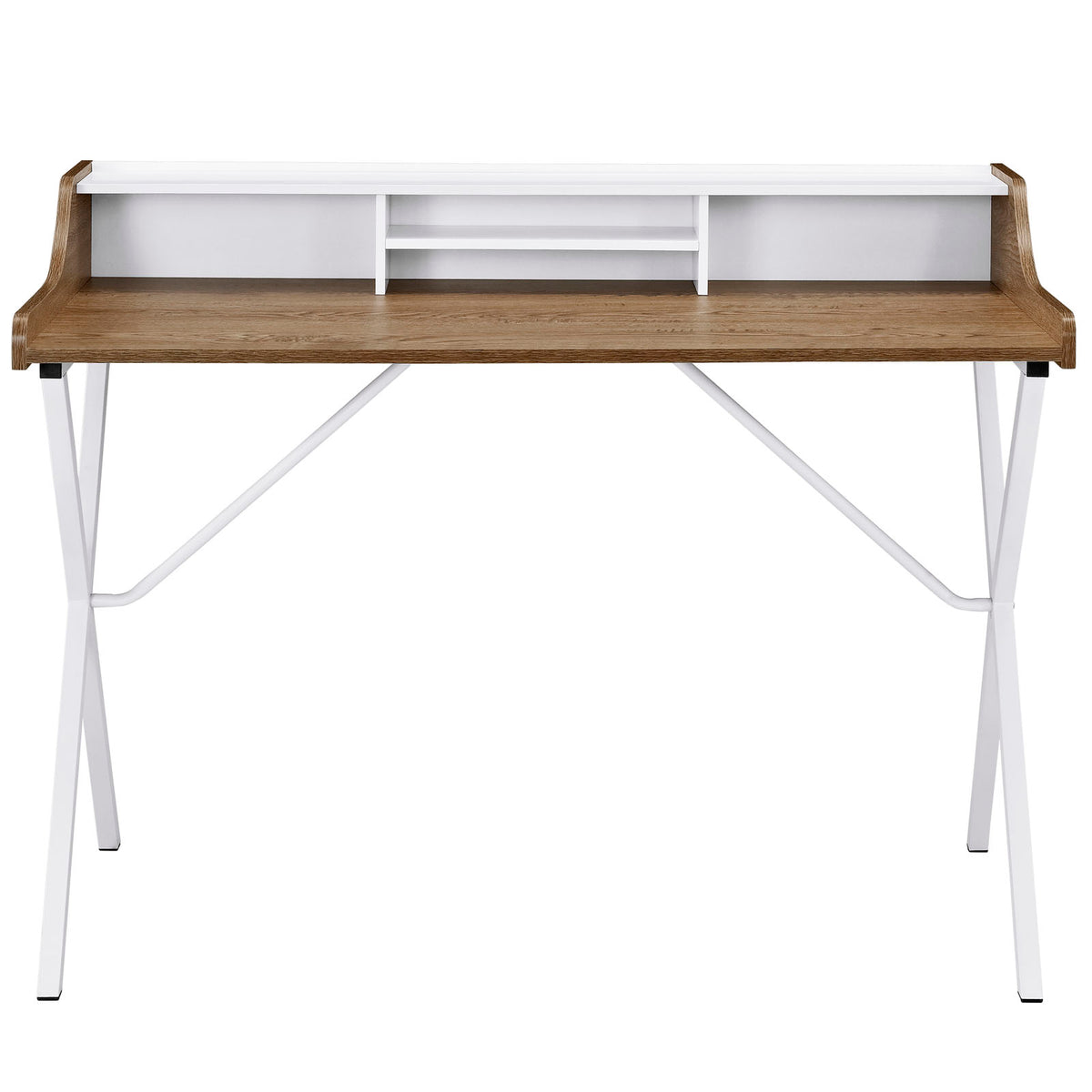 Bin Office Desk in Walnut