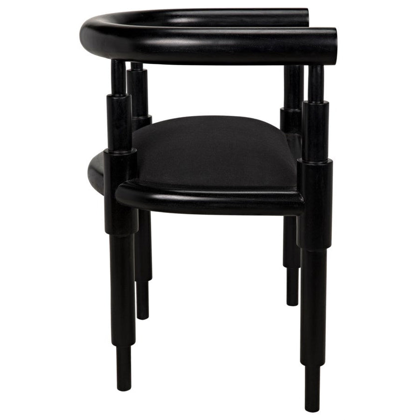 Sorbonne Chair, Charcoal Black