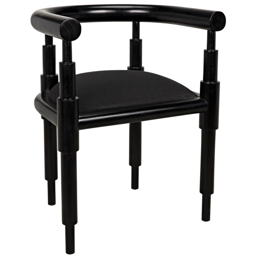 Sorbonne Chair, Charcoal Black